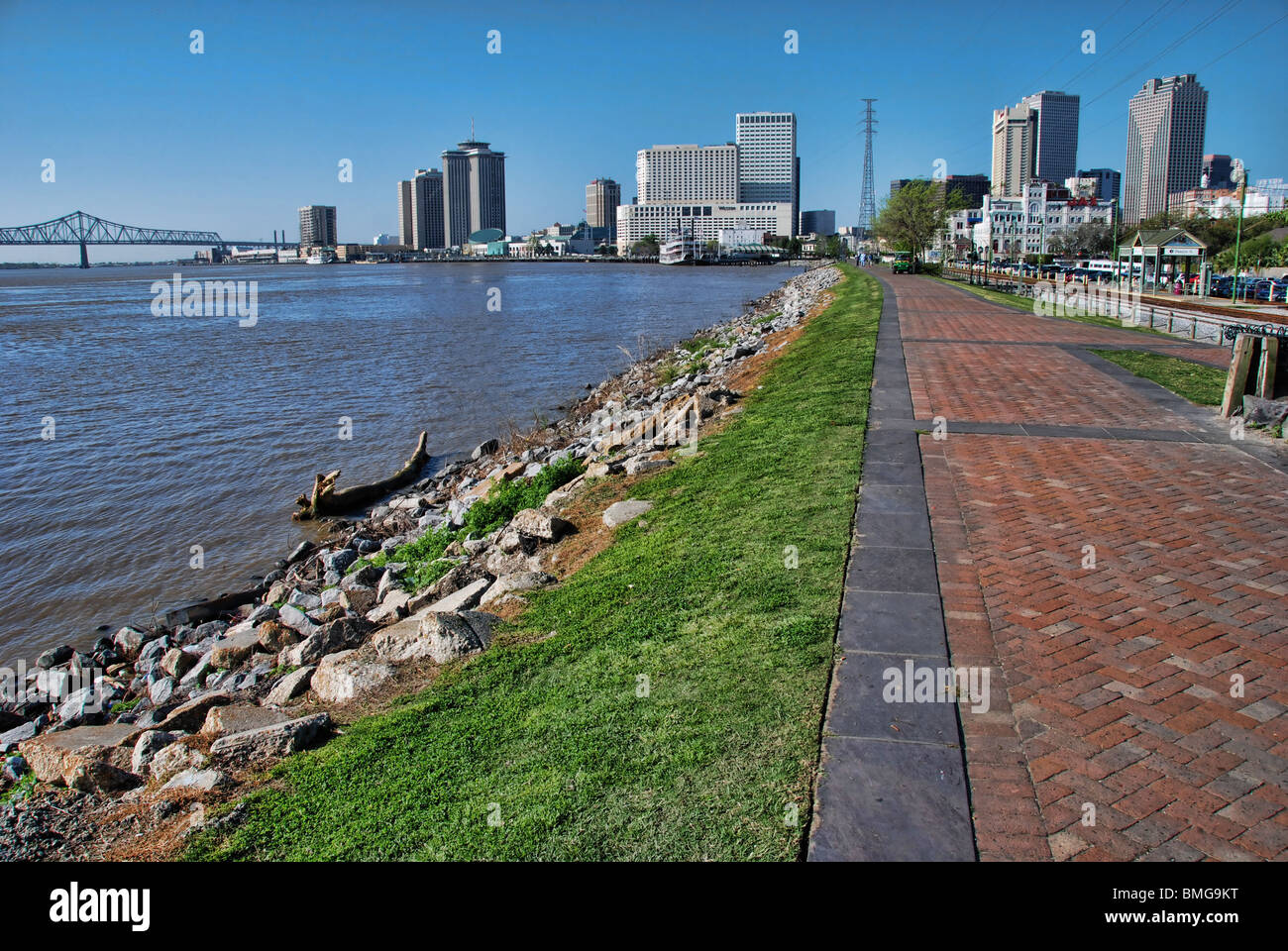 New Orleans and the Mississippi River Stock Photo - Alamy