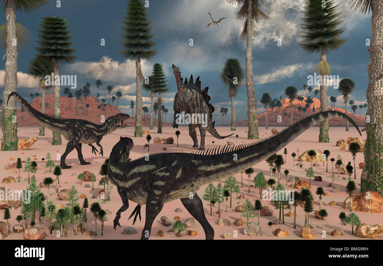Stegosaurus allosaurus hi-res stock photography and images - Alamy
