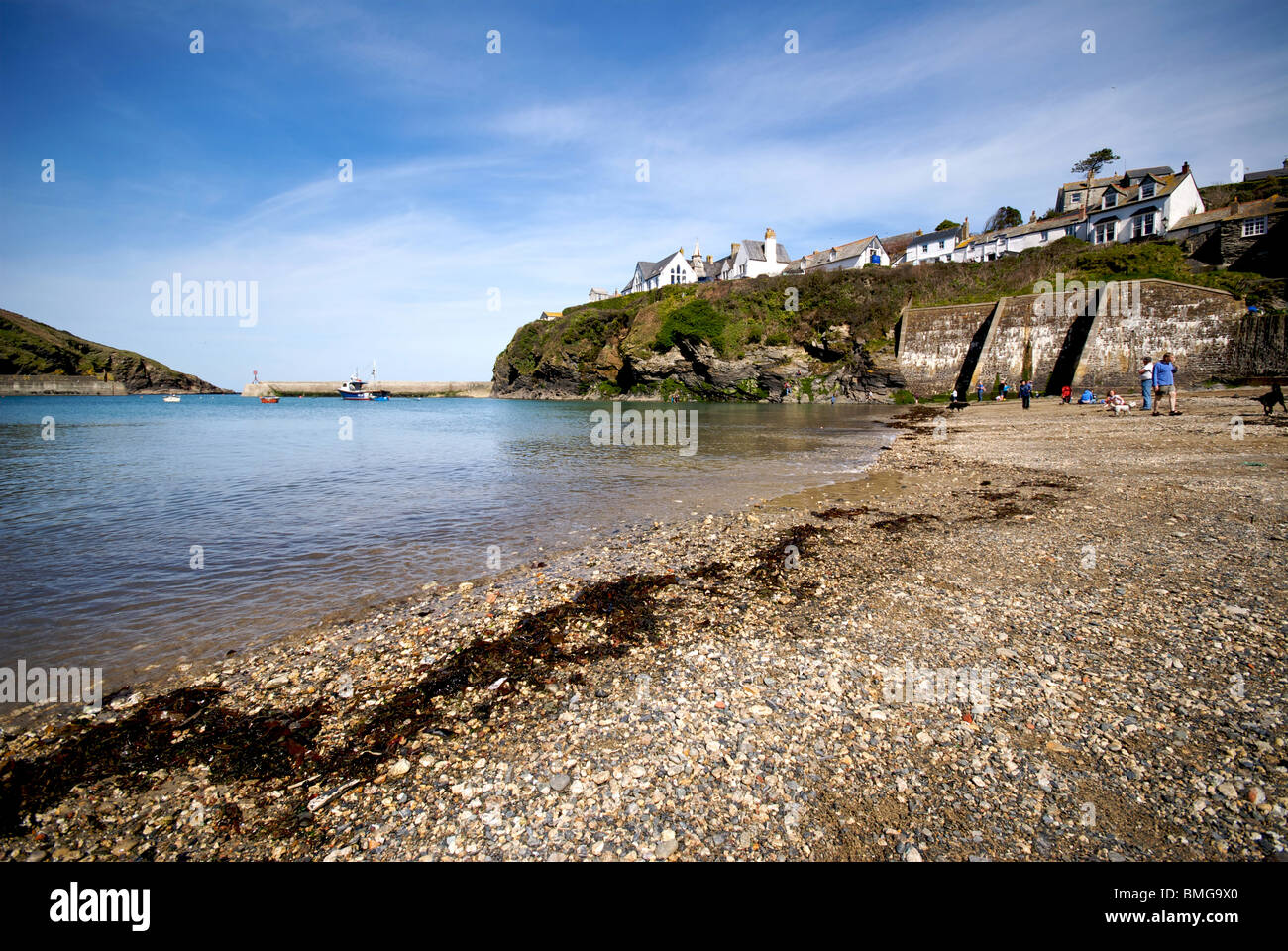 Port Issac Cornwall UK Harbor Harbour Stock Photo - Alamy