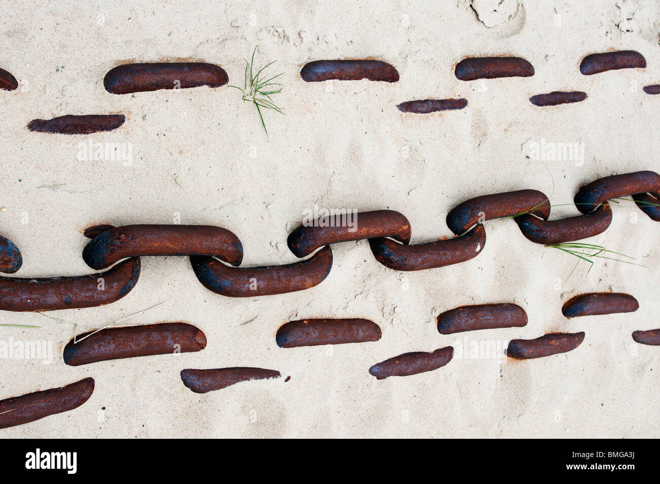 the chains of the chain ferry from studland to sandbanks poole harbour ...