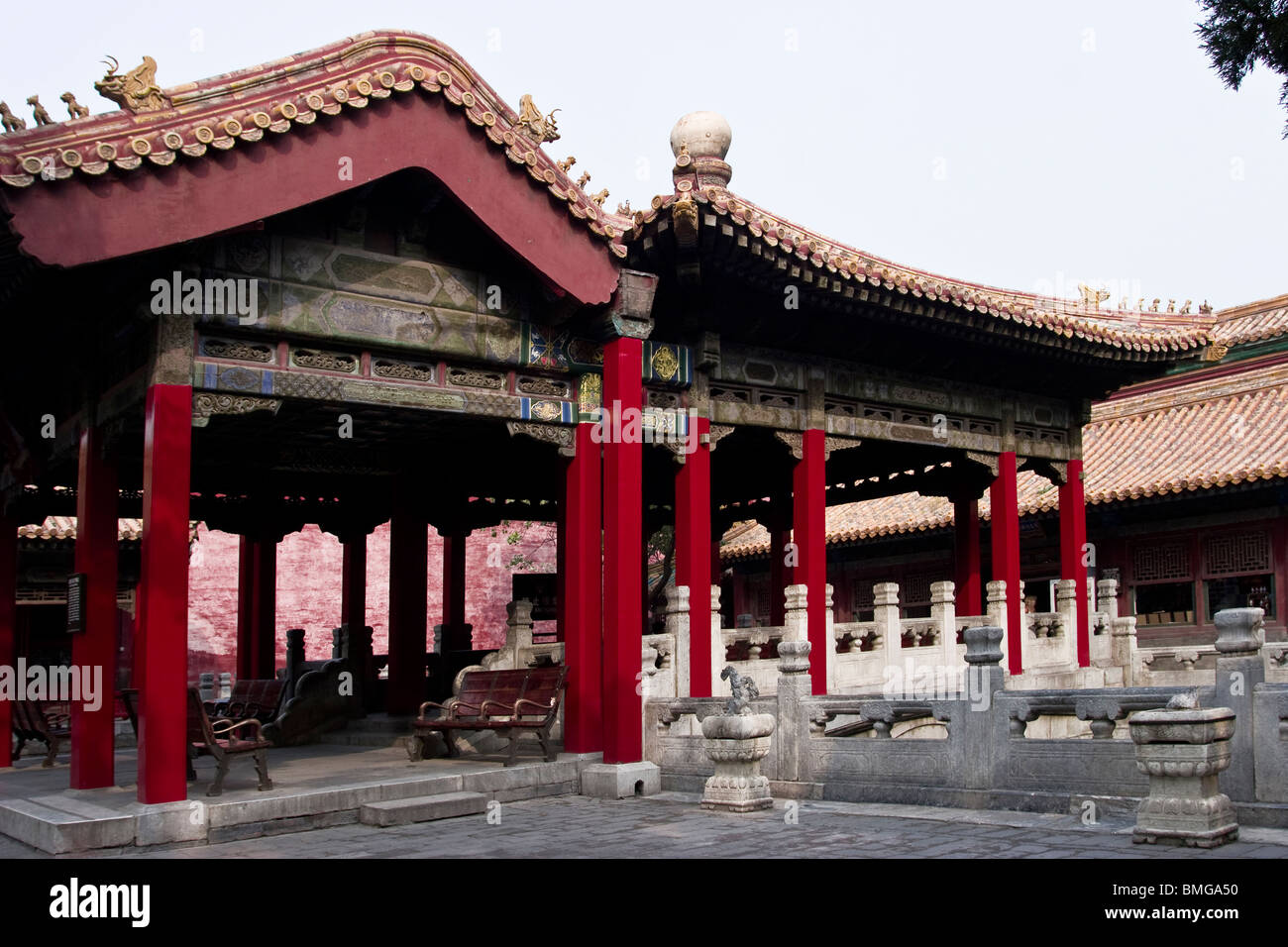 Pavilion Of Deposited Jade, Forbidden City, Beijing, China Stock Photo ...