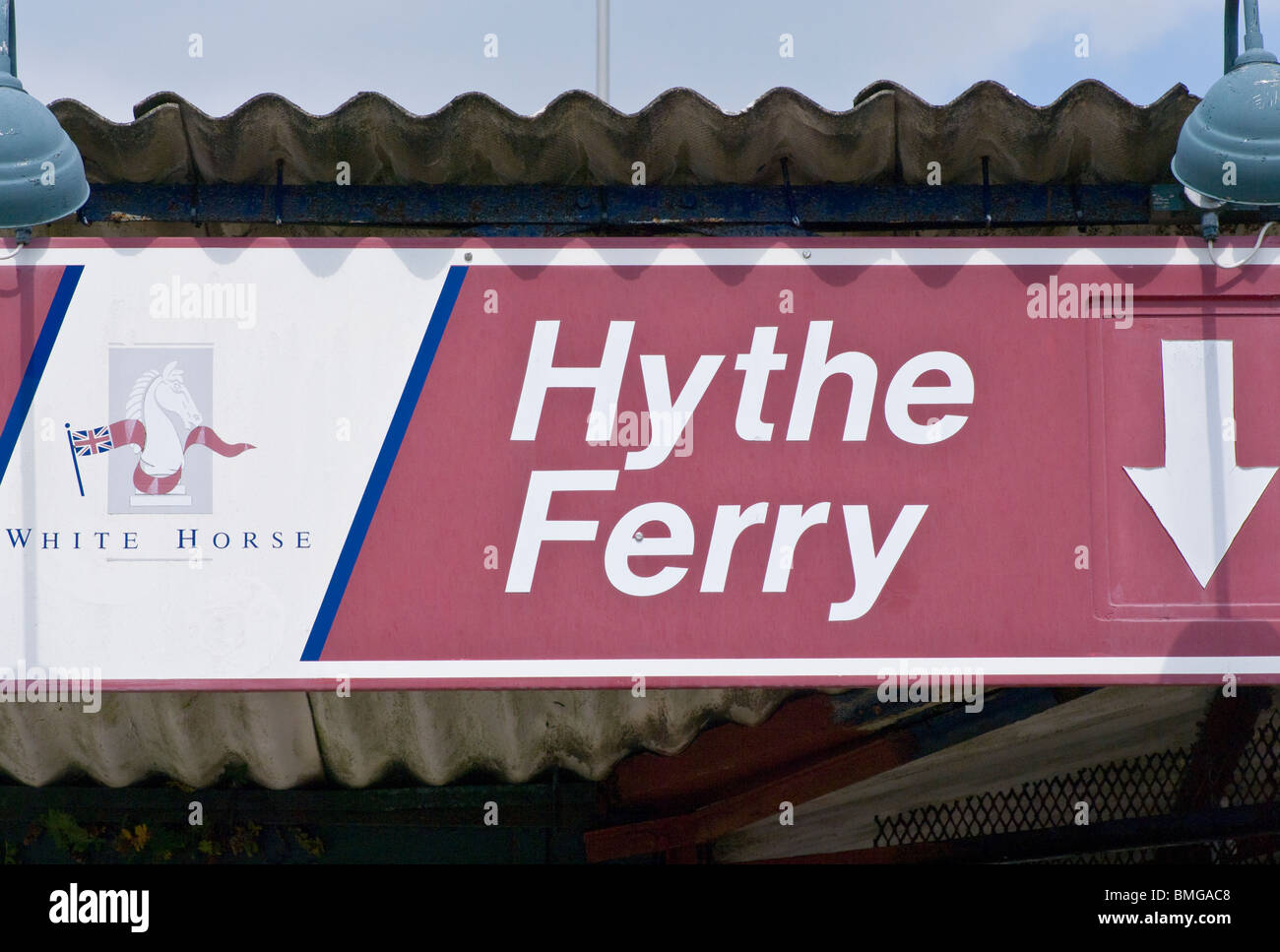 Hythe Ferry Sign Hampshire England Stock Photo - Alamy