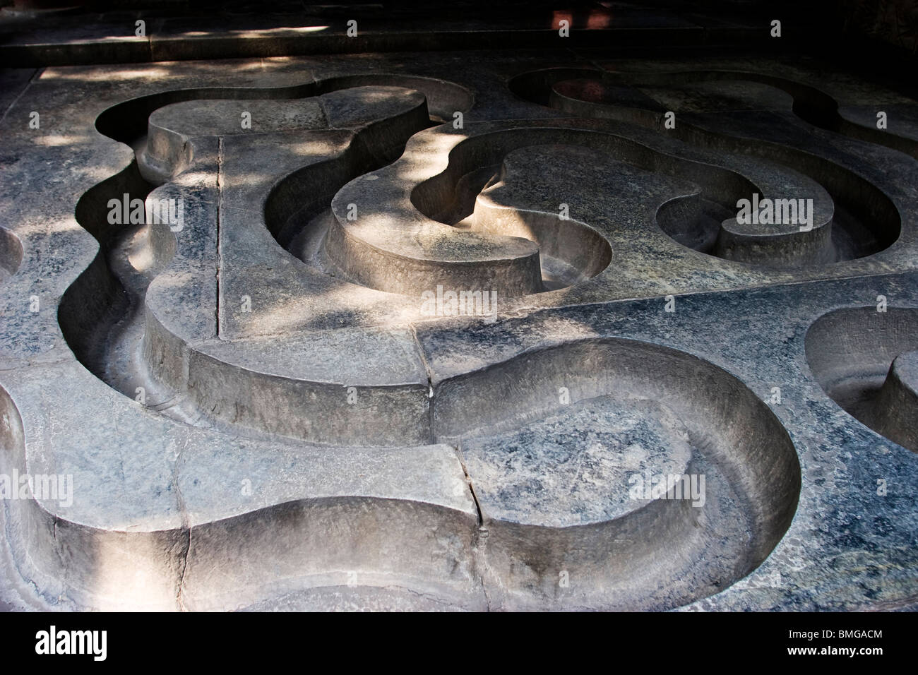 Bended stream in Qianlong Garden, Forbidden City, Beijing, China Stock ...