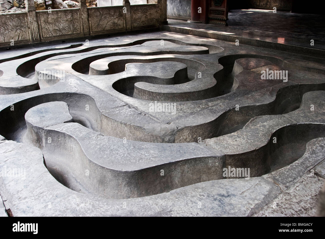 Bended stream in Qianlong Garden, Forbidden City, Beijing, China Stock ...