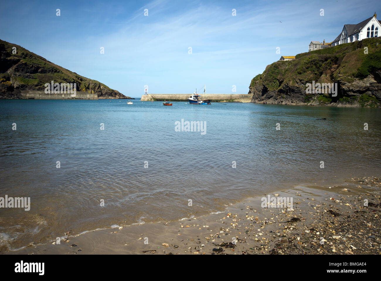 Port Issac Cornwall UK Harbor Harbour Stock Photo - Alamy
