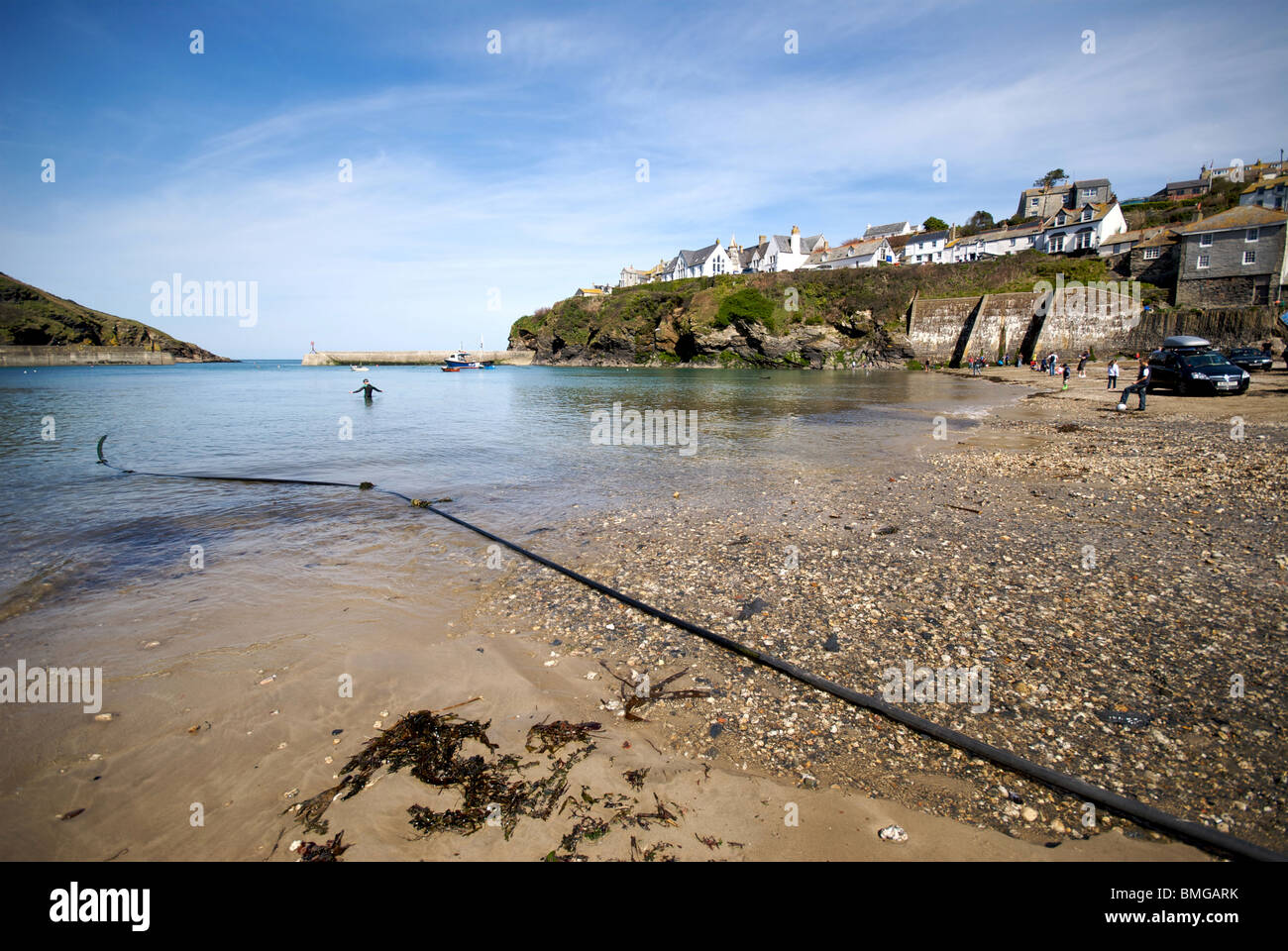 Port Issac Cornwall UK Harbor Harbour Stock Photo - Alamy