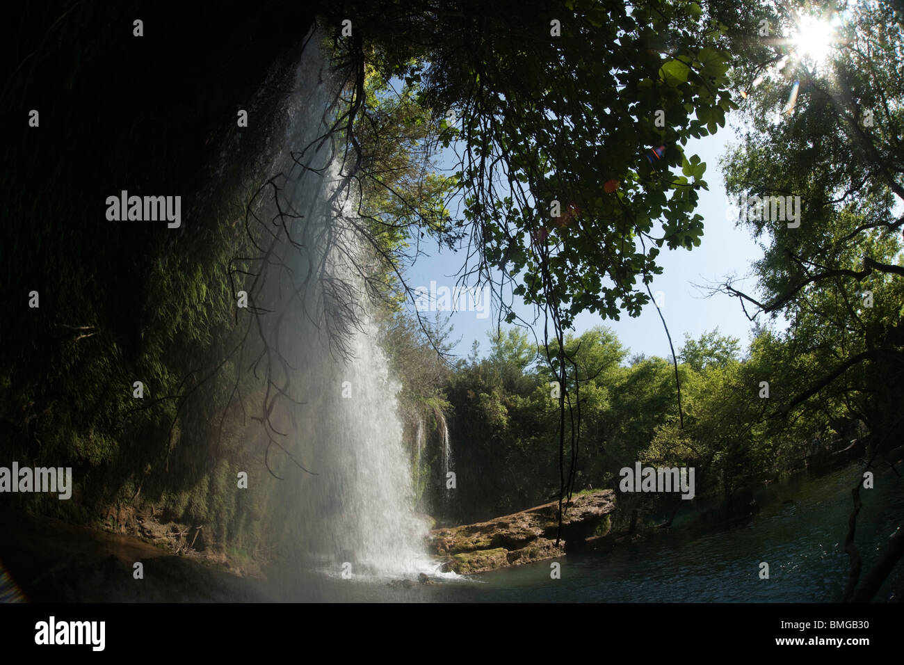 Turkey Antalya - the Kursunlu waterfalls and natural forest park Stock ...