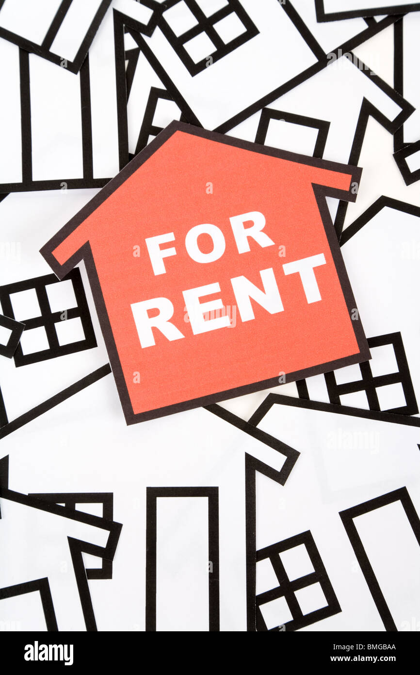 a red home sign, Real Estate Concept Stock Photo - Alamy