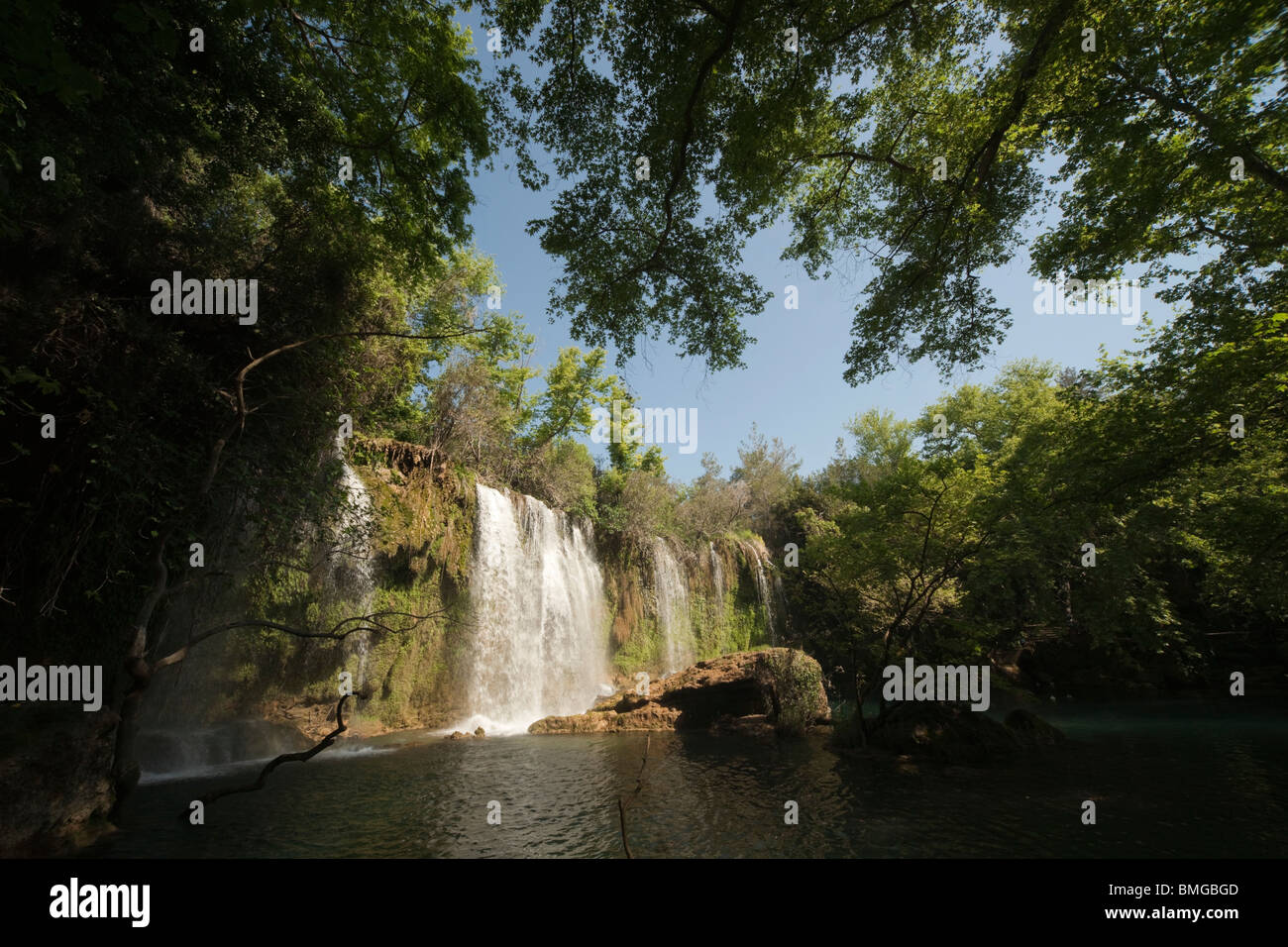 Turkey Antalya - the Kursunlu waterfalls and natural forest park Stock ...