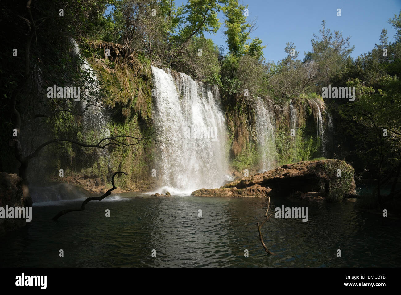 Turkey Antalya - the Kursunlu waterfalls and natural forest park Stock ...