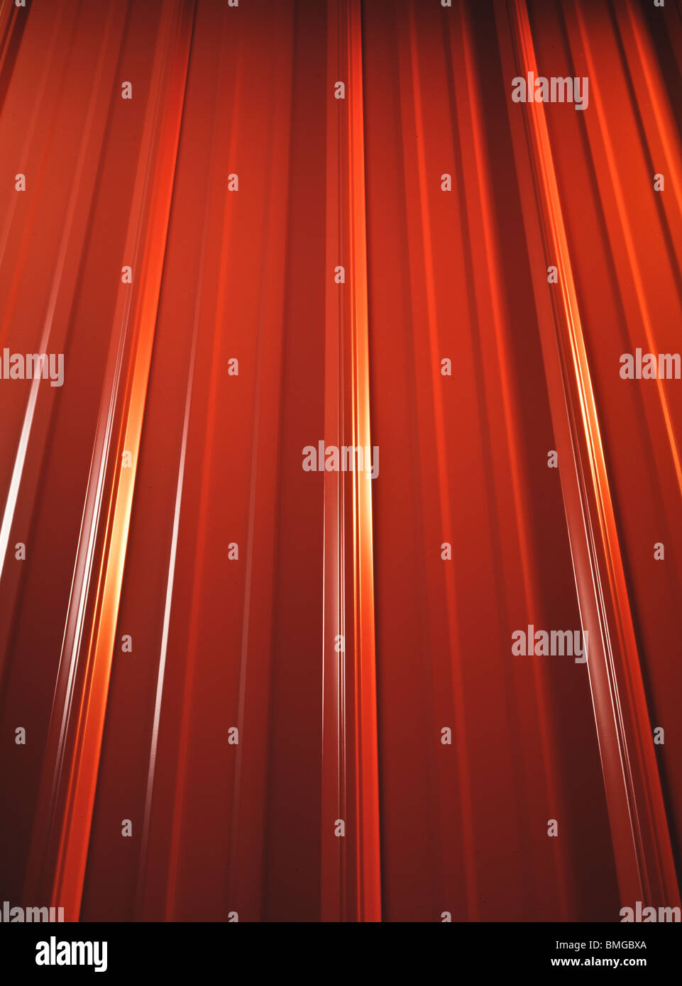 Bright red metallic industrial construction building panel Stock Photo ...