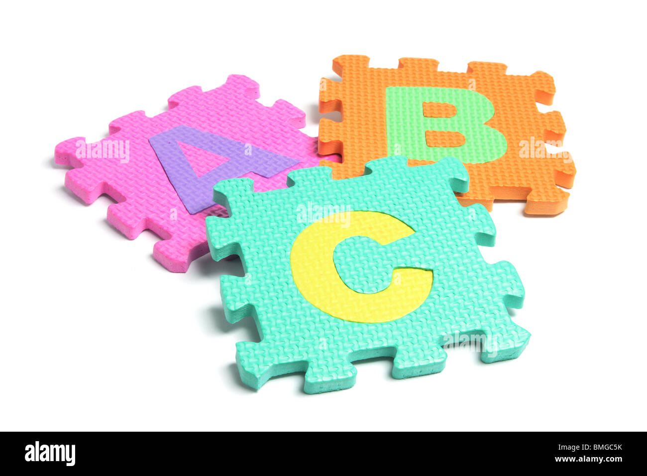 Alphabet Puzzle Pieces Stock Photo - Alamy