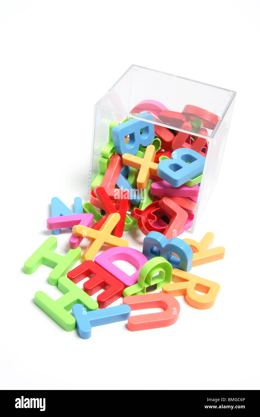Alphabets in container out hi-res stock photography and images - Alamy