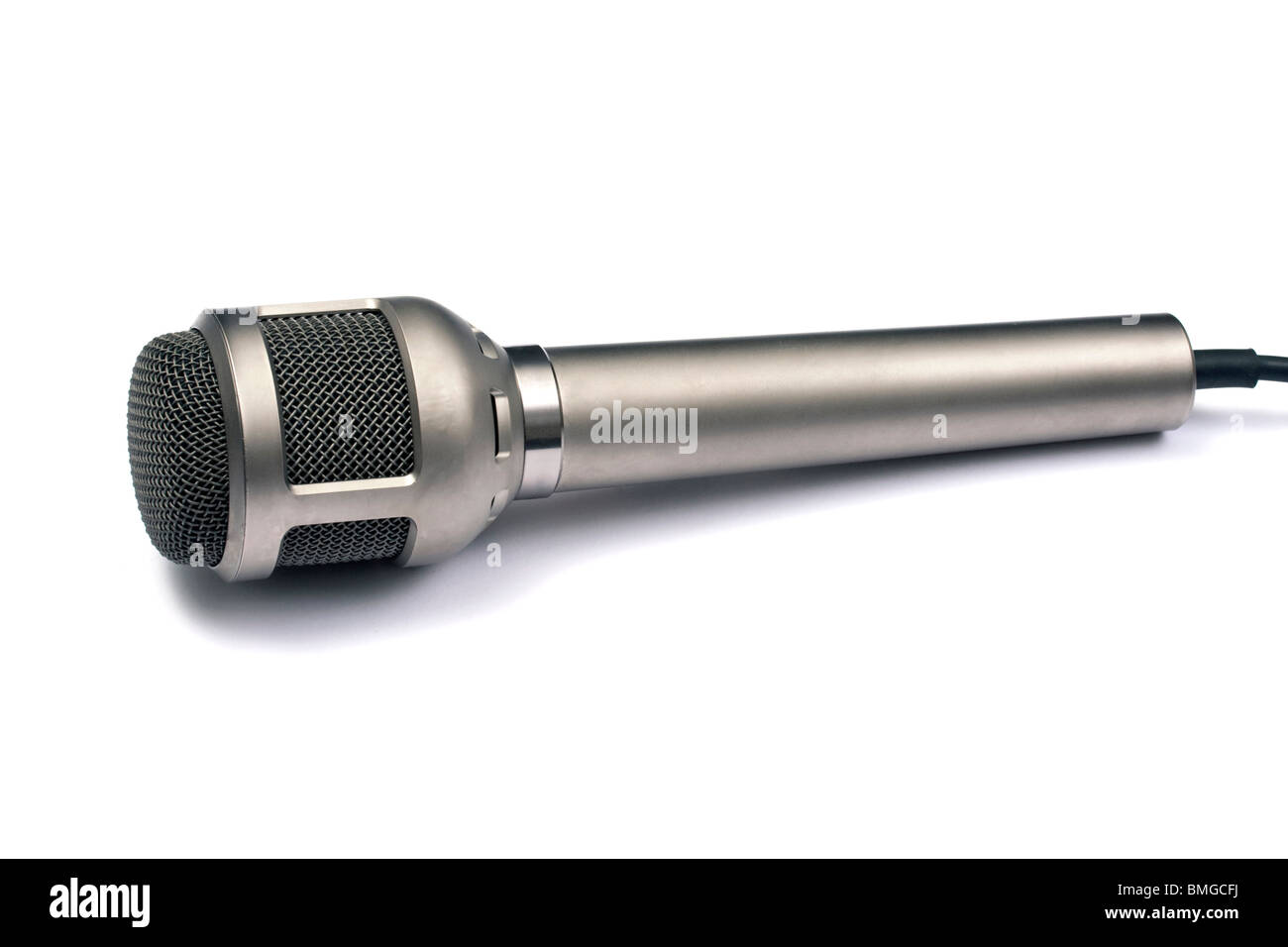 Microphone isolated on white background Stock Photo - Alamy