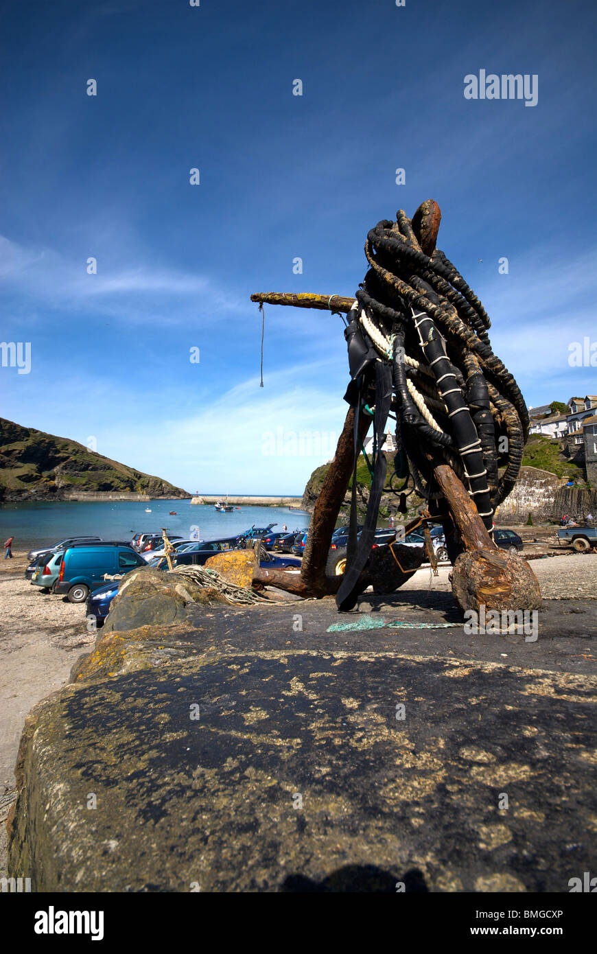 Port Issac Cornwall UK Harbor Harbour Stock Photo - Alamy