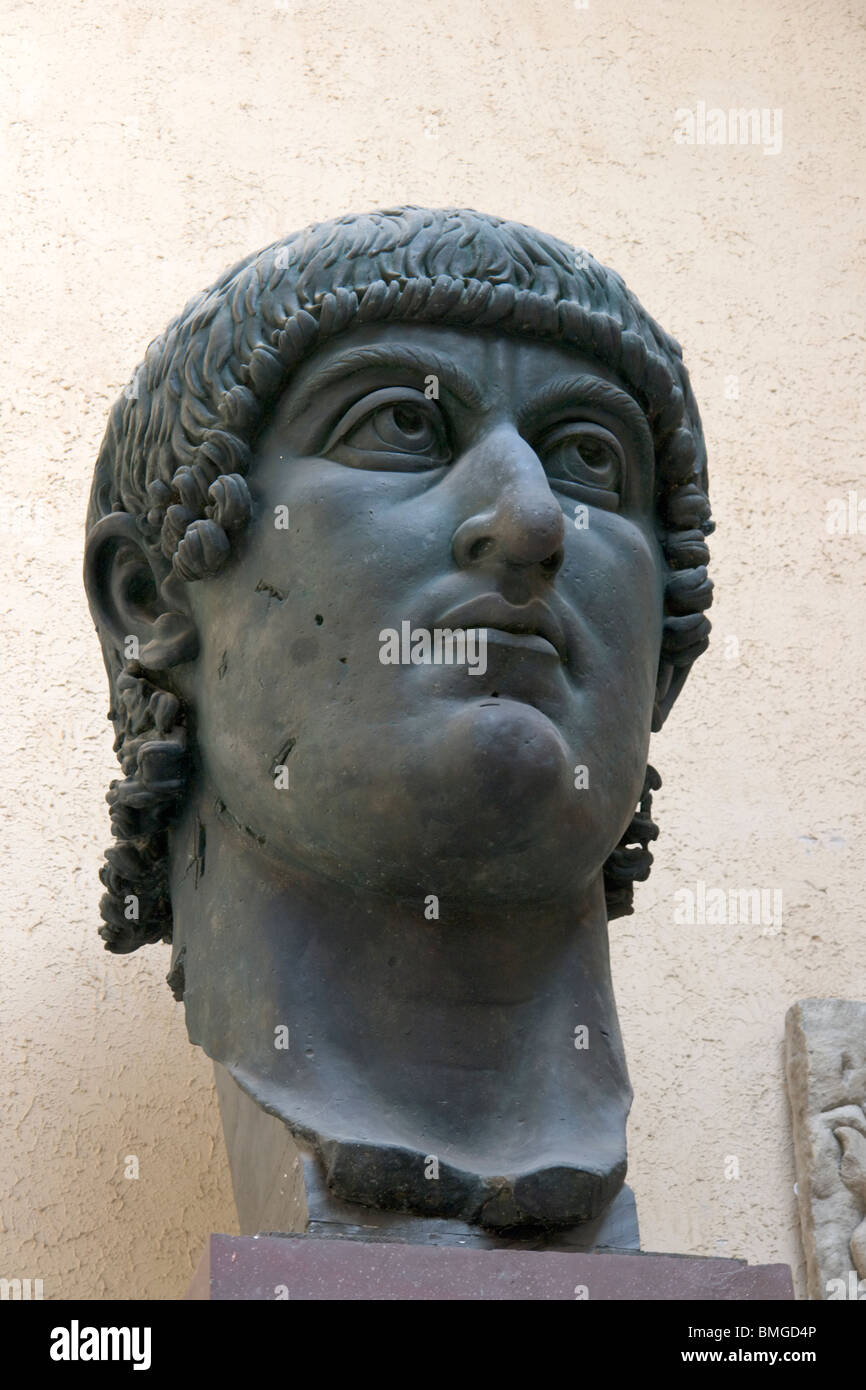 Colossal bronze head of Constantine Stock Photo - Alamy