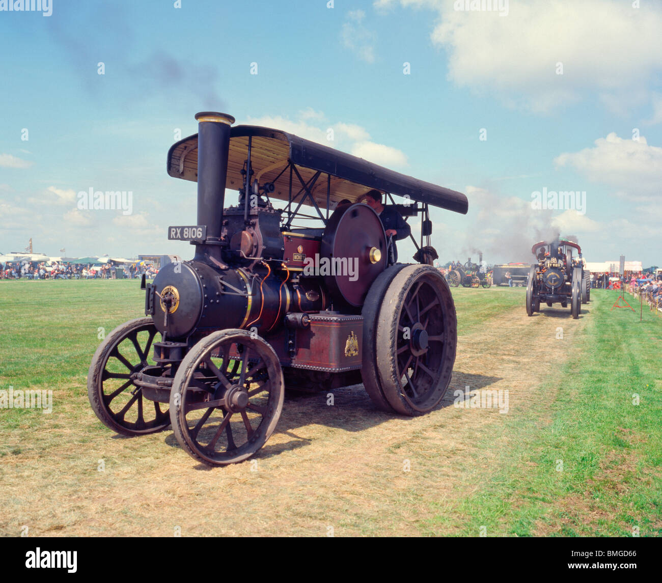 Steam engine and drivers Stock Photo - Alamy