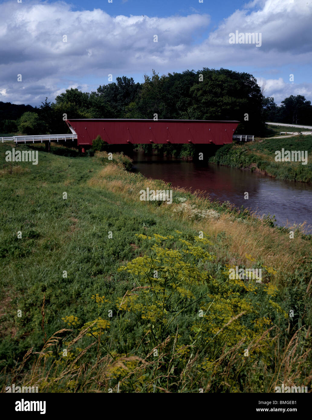 Covered Bridge in Madison County, Iowa Stock Photo - Alamy