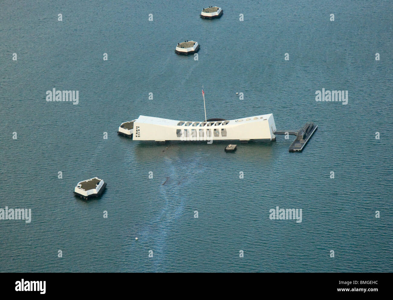 Uss arizona memorial aerial hi-res stock photography and images - Alamy