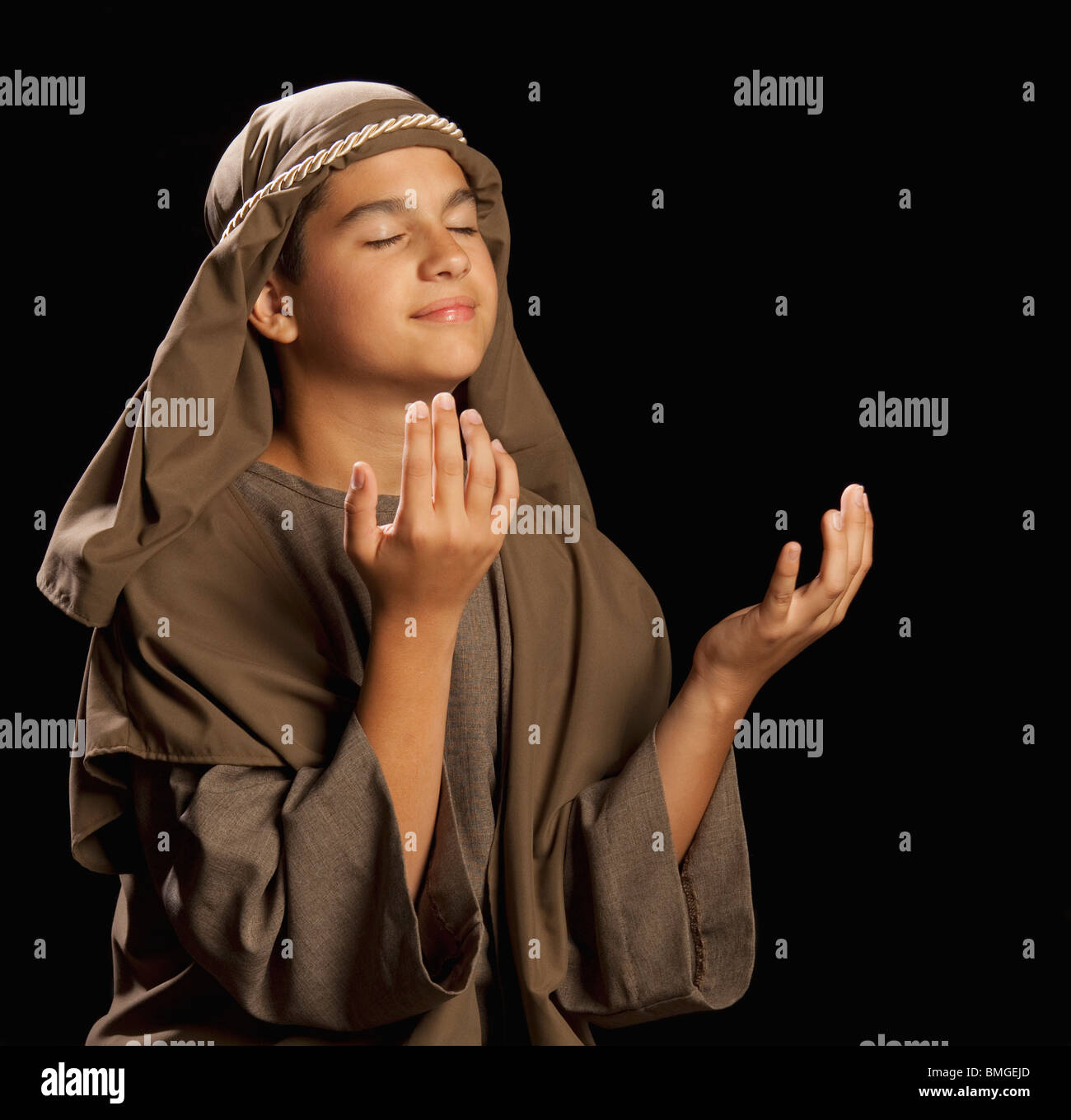 Boy Portraying A Young Jesus Stock Photo - Alamy