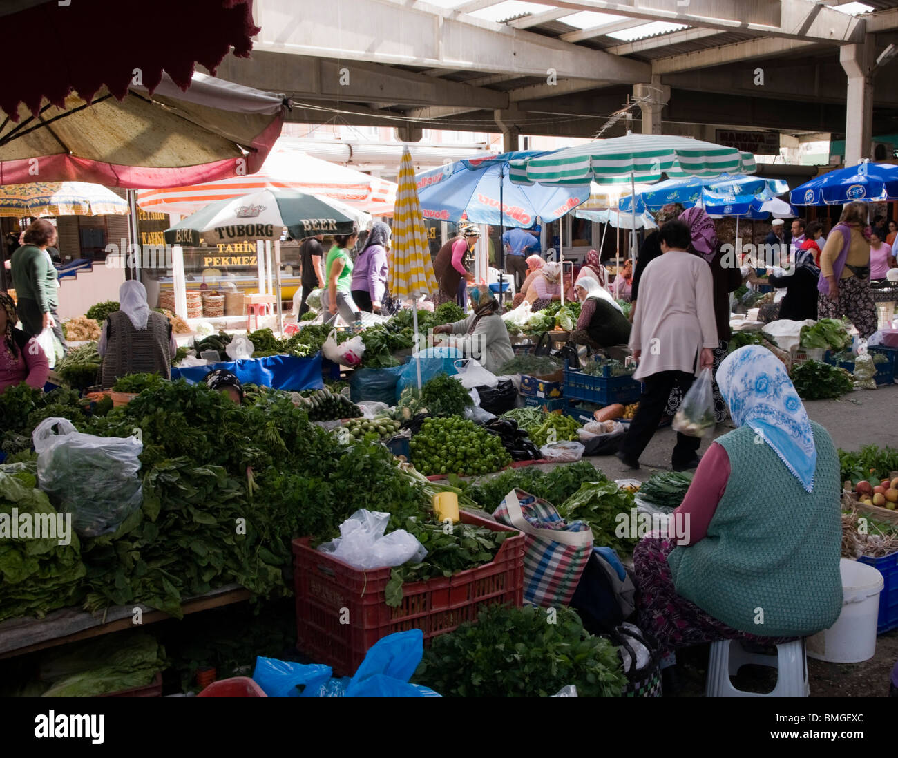 Turkey Antalya - Manavgat market - fresh vegetables from local farms ...