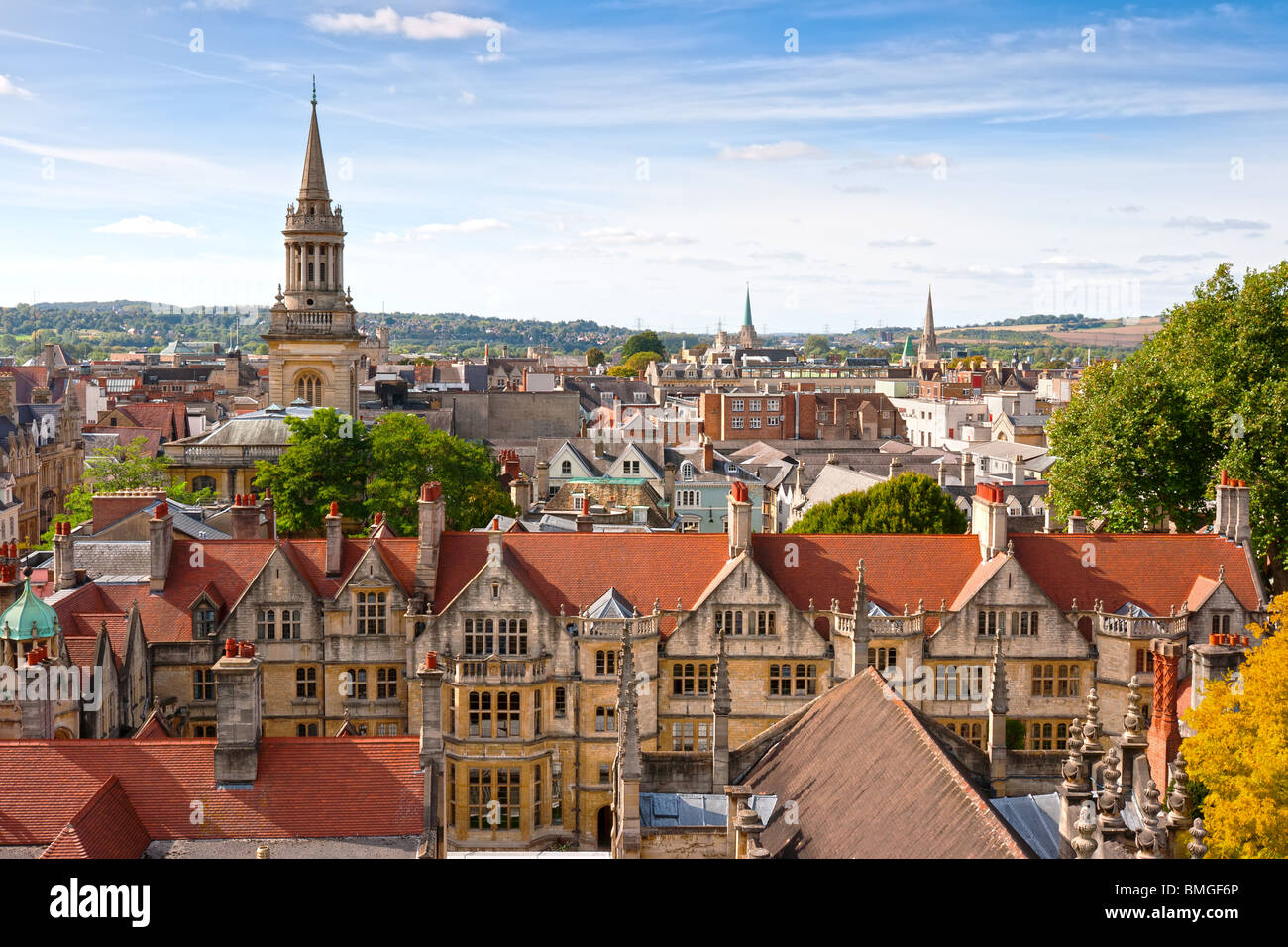 Above Oxford. England Stock Photo - Alamy