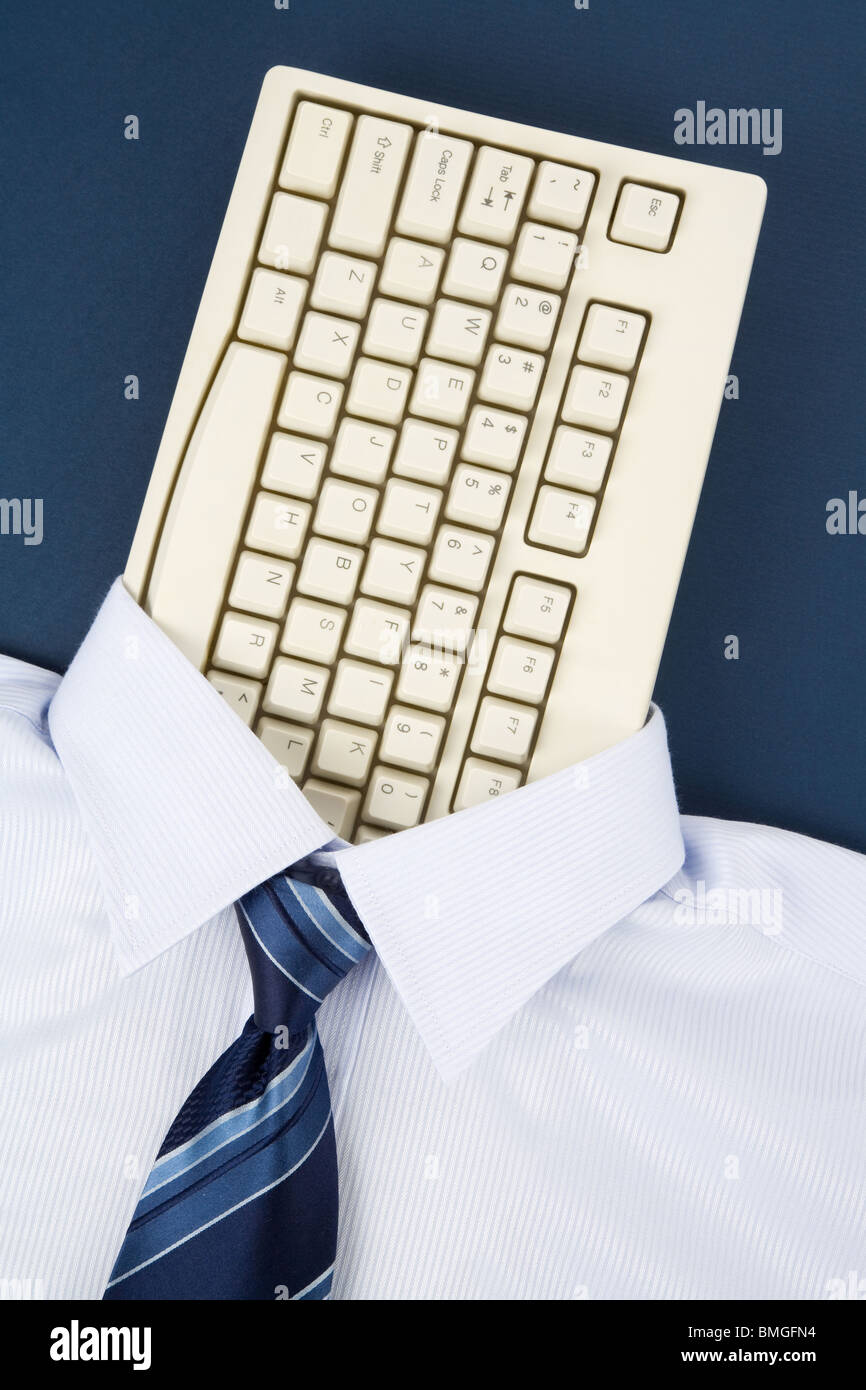 Shirt and Computer Keyboard, Business Concept Stock Photo - Alamy