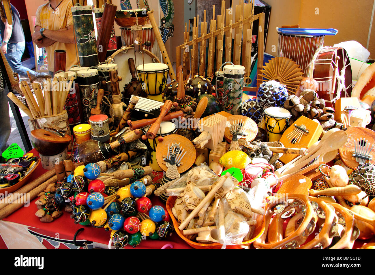 Colourful stall, The Hippy Market, Punta Arabi, Es Cana, Ibiza ...