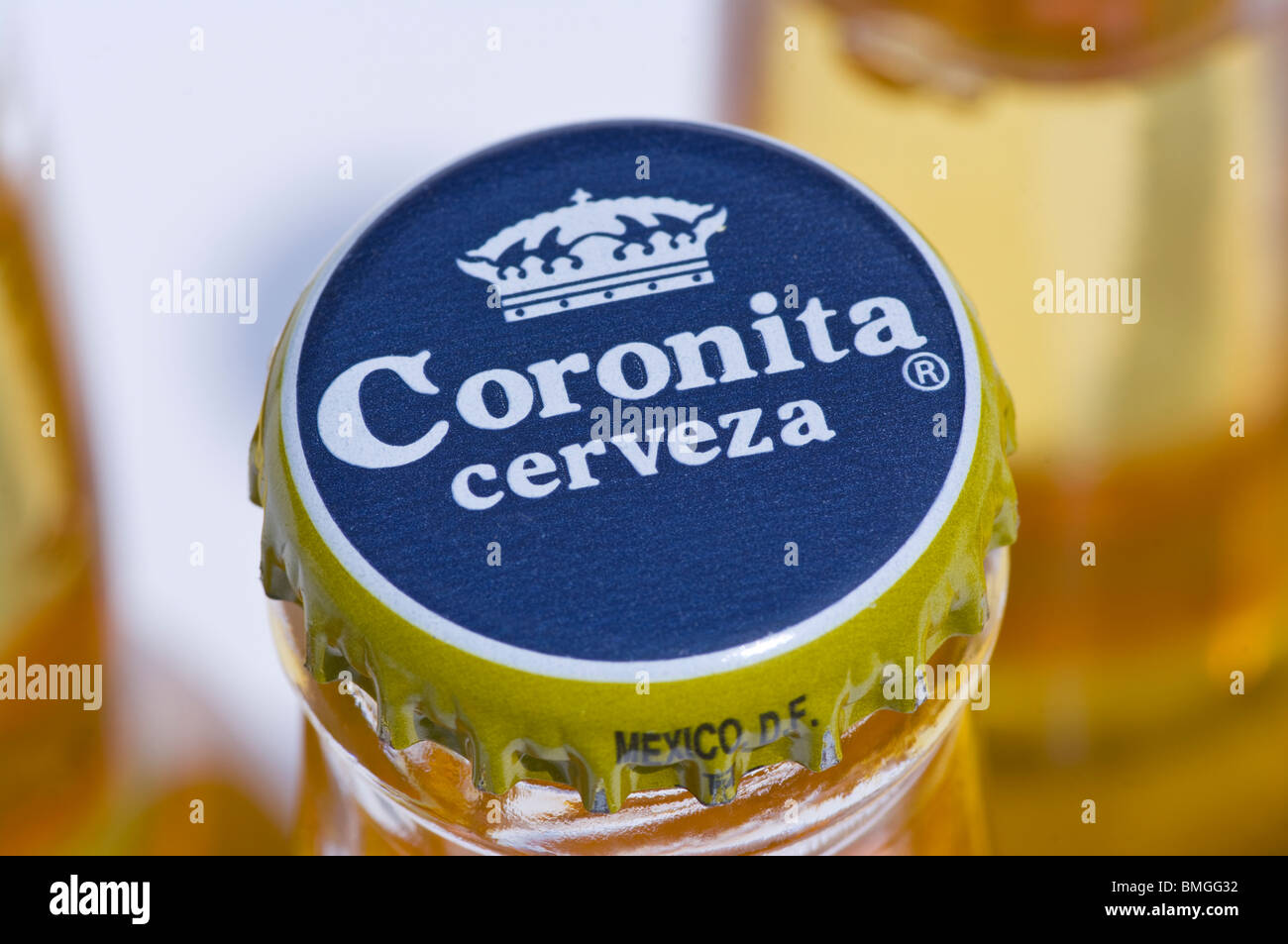 Coronita Cerveza Bottle Top Stock Photo - Alamy