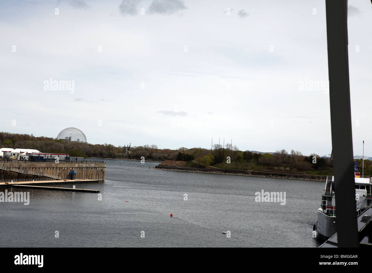 Overview of Montreal from King Edward Quay - old harbour - Montreal ...