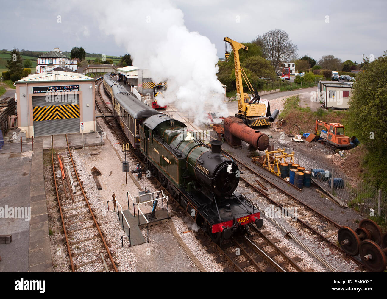 UK, England, Devon, Churston, Paignton and Dartmouth Steam Railway, GWR ...