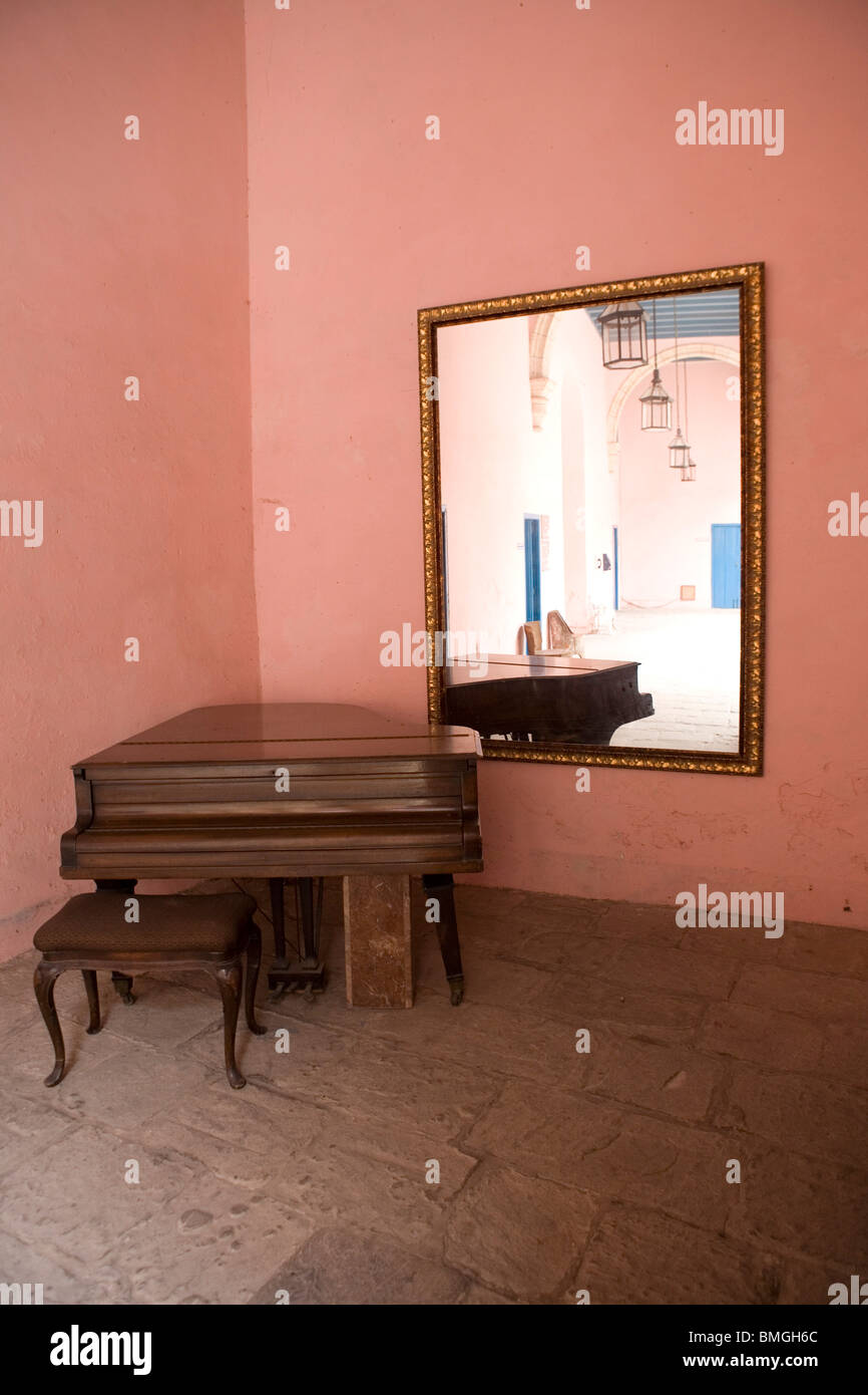 Inside an old Cuban Mansion Stock Photo - Alamy