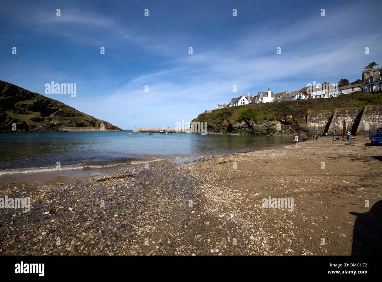 Port Issac Cornwall UK Harbor Harbour Stock Photo - Alamy