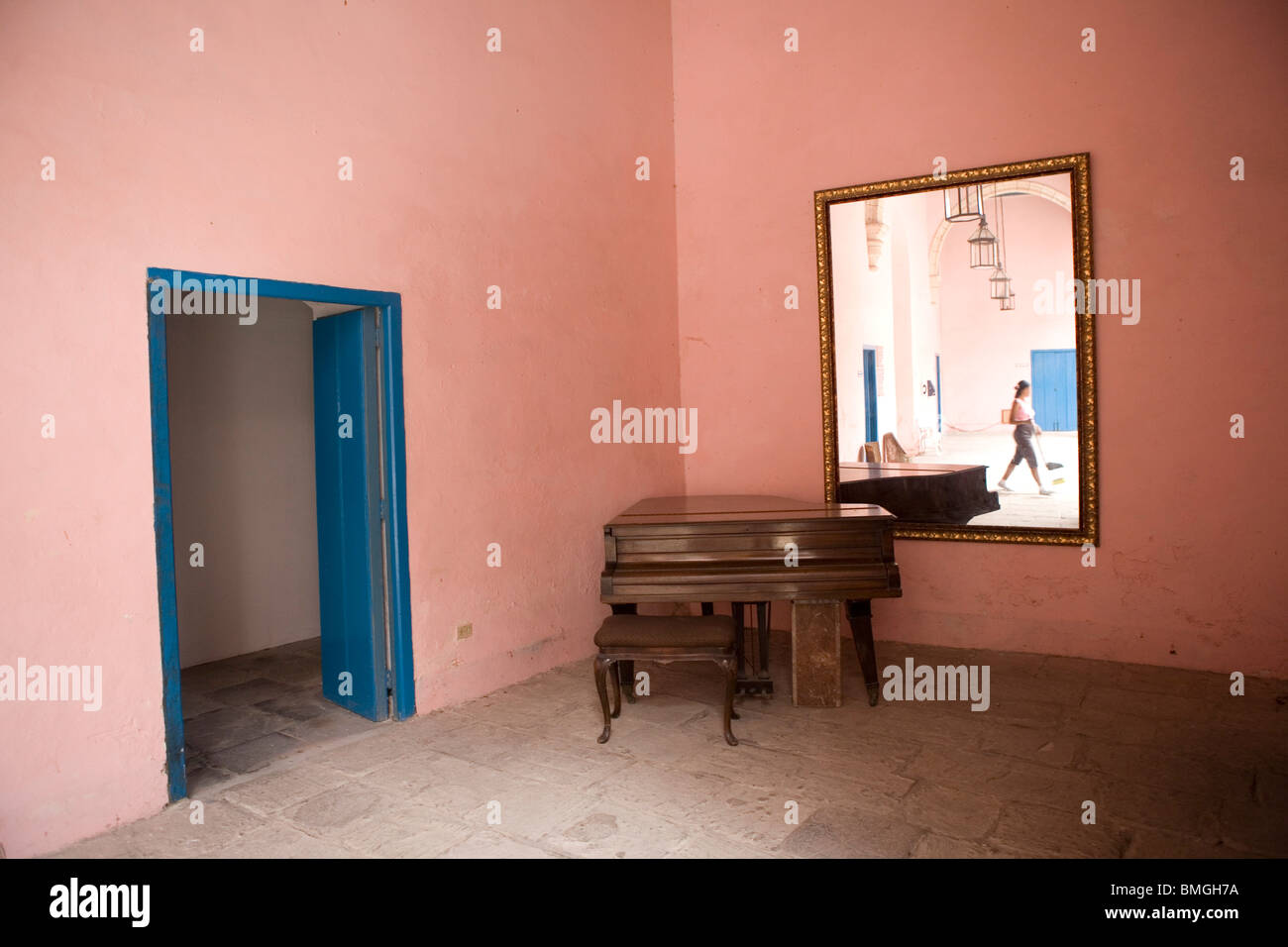 Inside an old Cuban Mansion Stock Photo - Alamy