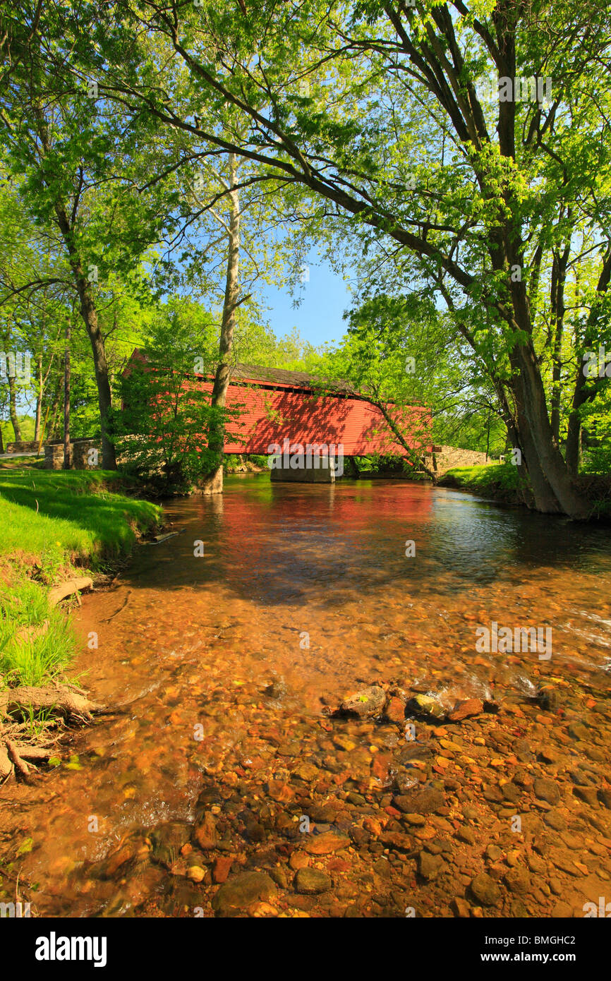 Loys Station covered bridge, Thurmont, Maryland Stock Photo - Alamy