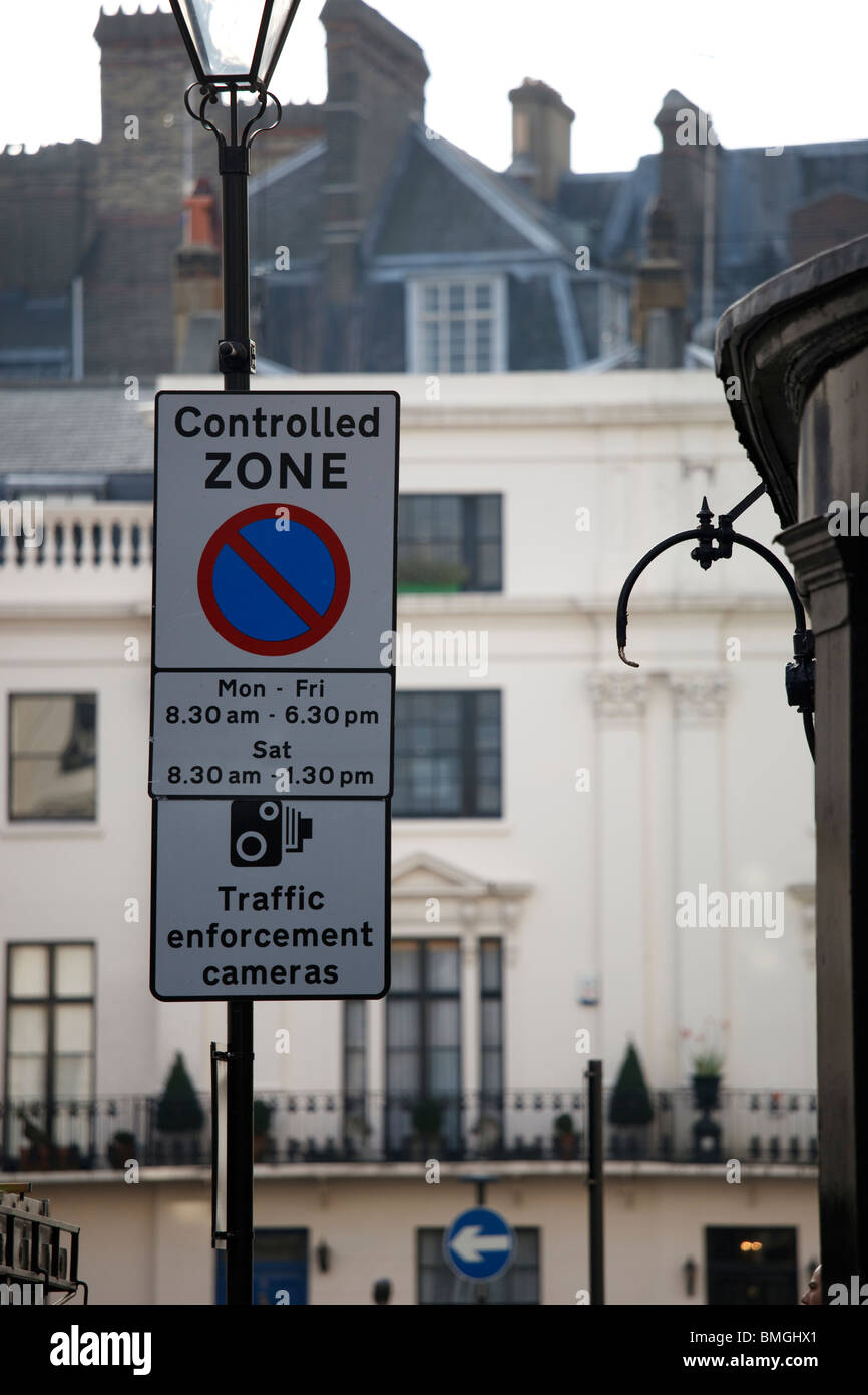 controlled zone with traffic enforcement cameras Stock Photo - Alamy