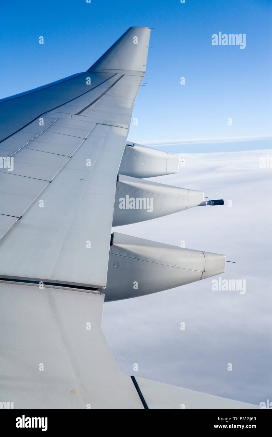 Airplane Wing close up shot Stock Photo - Alamy