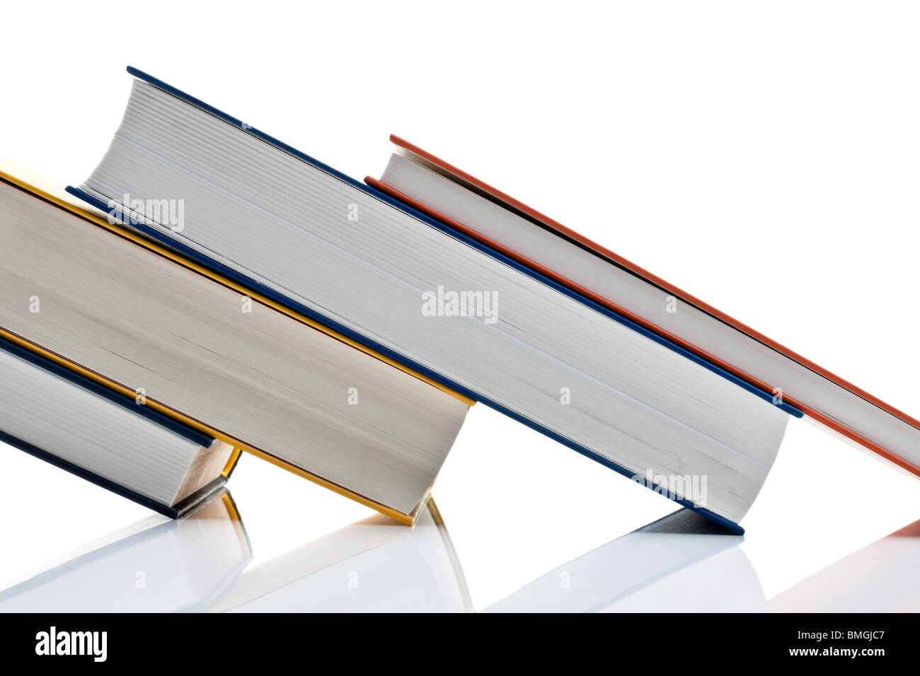 Books on white background Stock Photo - Alamy
