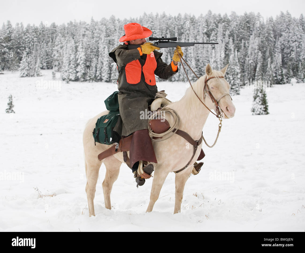 On Horseback Firing Rifle