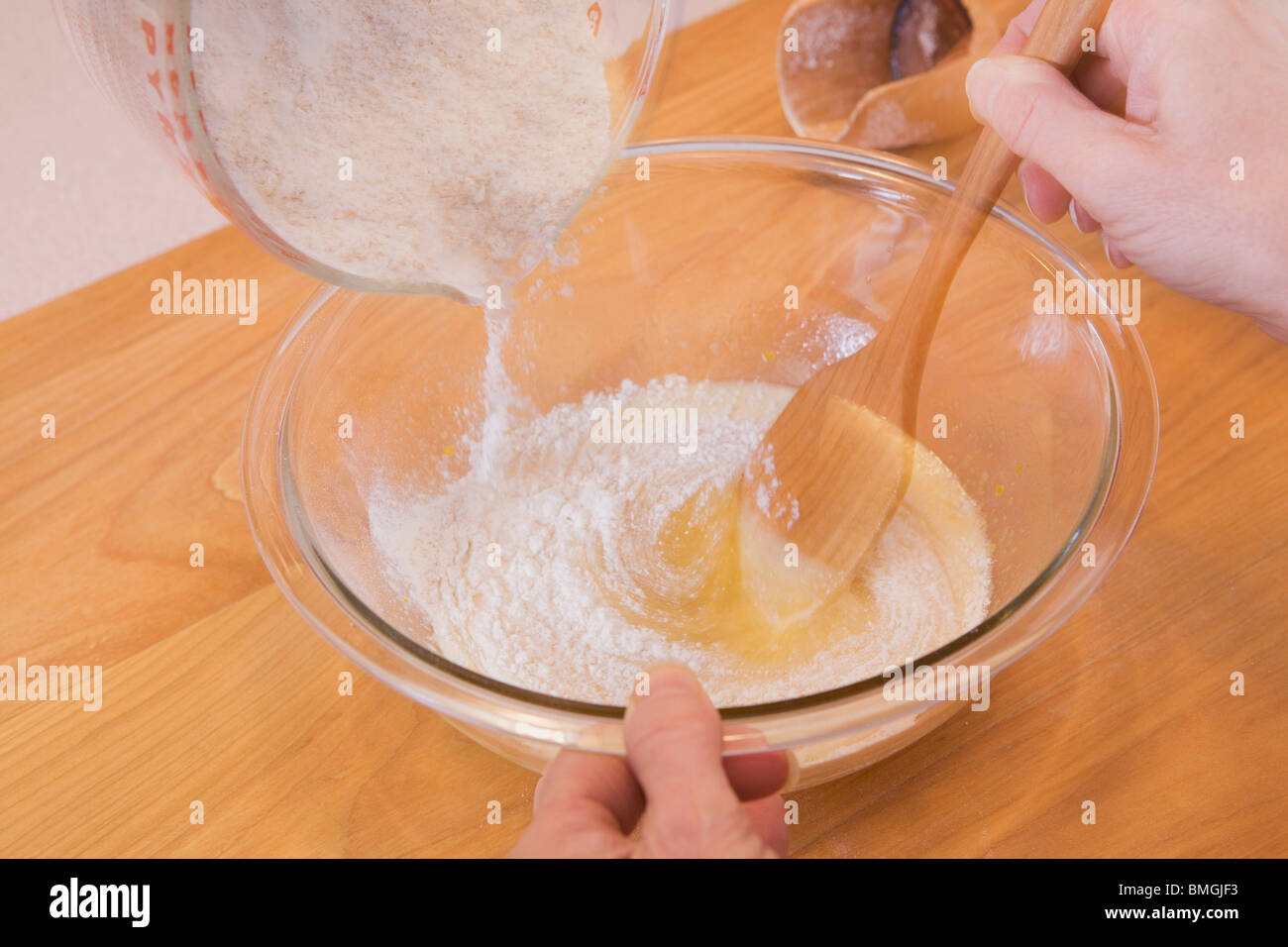 Mature woman mixing ingredients hi-res stock photography and images - Alamy