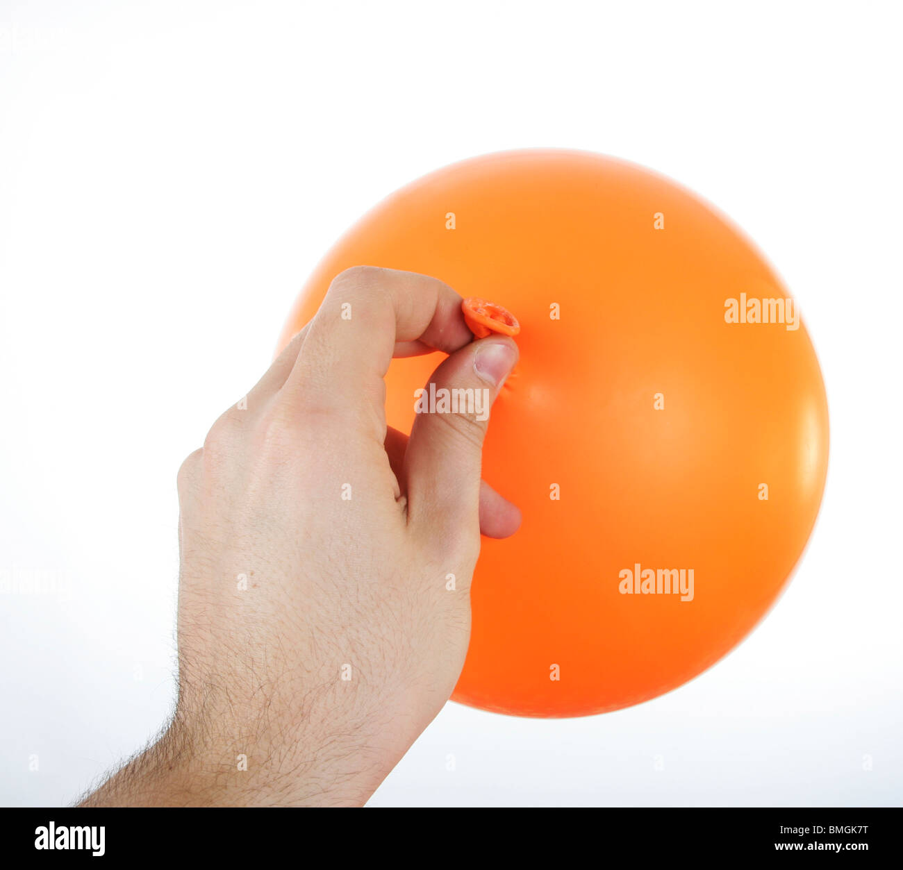 Ballon in a man's hand isolated Stock Photo - Alamy
