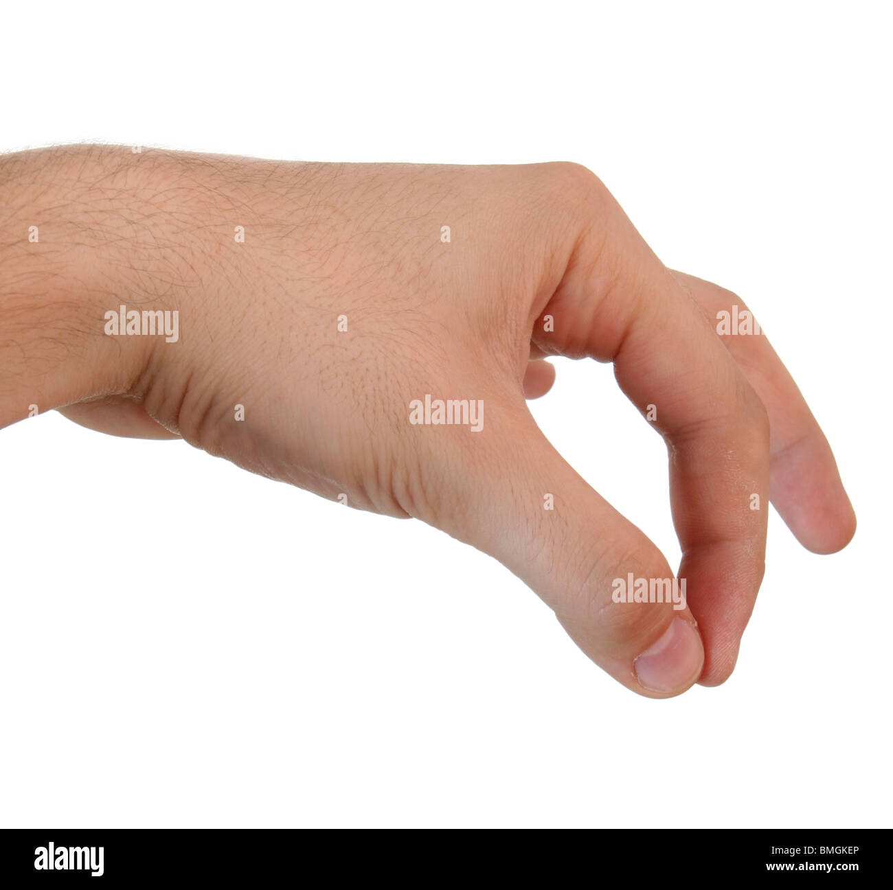 Man hand isolated on white background. Close up Stock Photo - Alamy