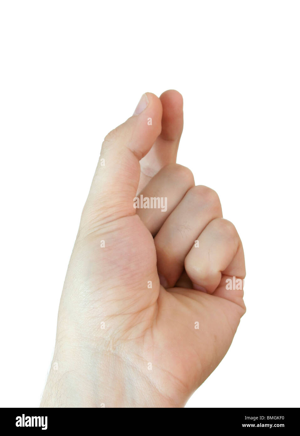 Man hand isolated on white background. Close up Stock Photo - Alamy