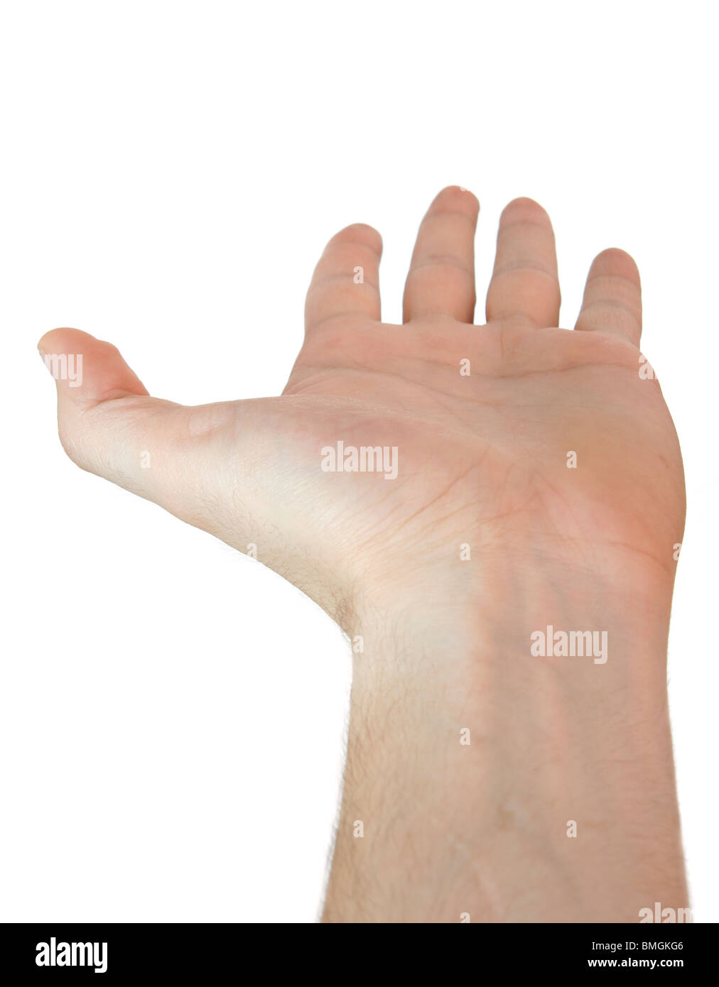 Man hand isolated on white background. Close up Stock Photo - Alamy