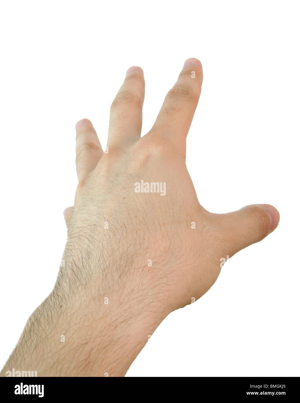 Man hand isolated on white background. Close up Stock Photo - Alamy