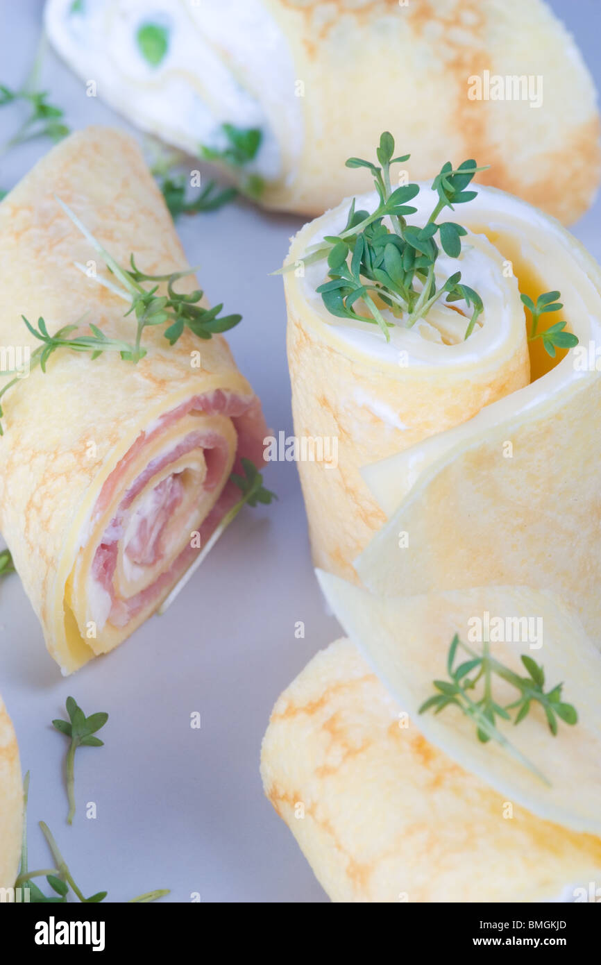 Crepes roll hi-res stock photography and images - Alamy