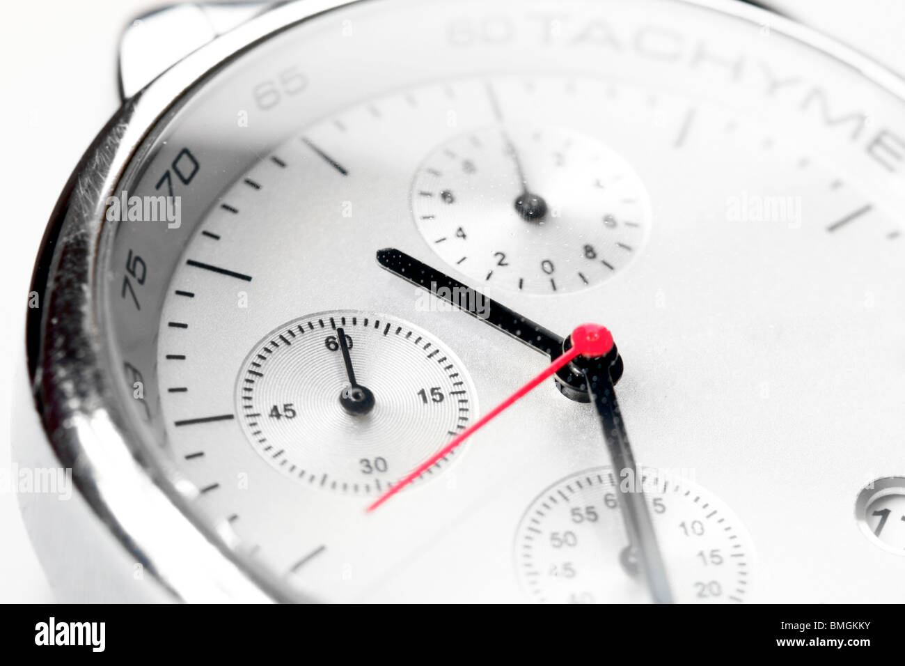 Beautiful Man watch with white background. Close up photo Stock Photo ...