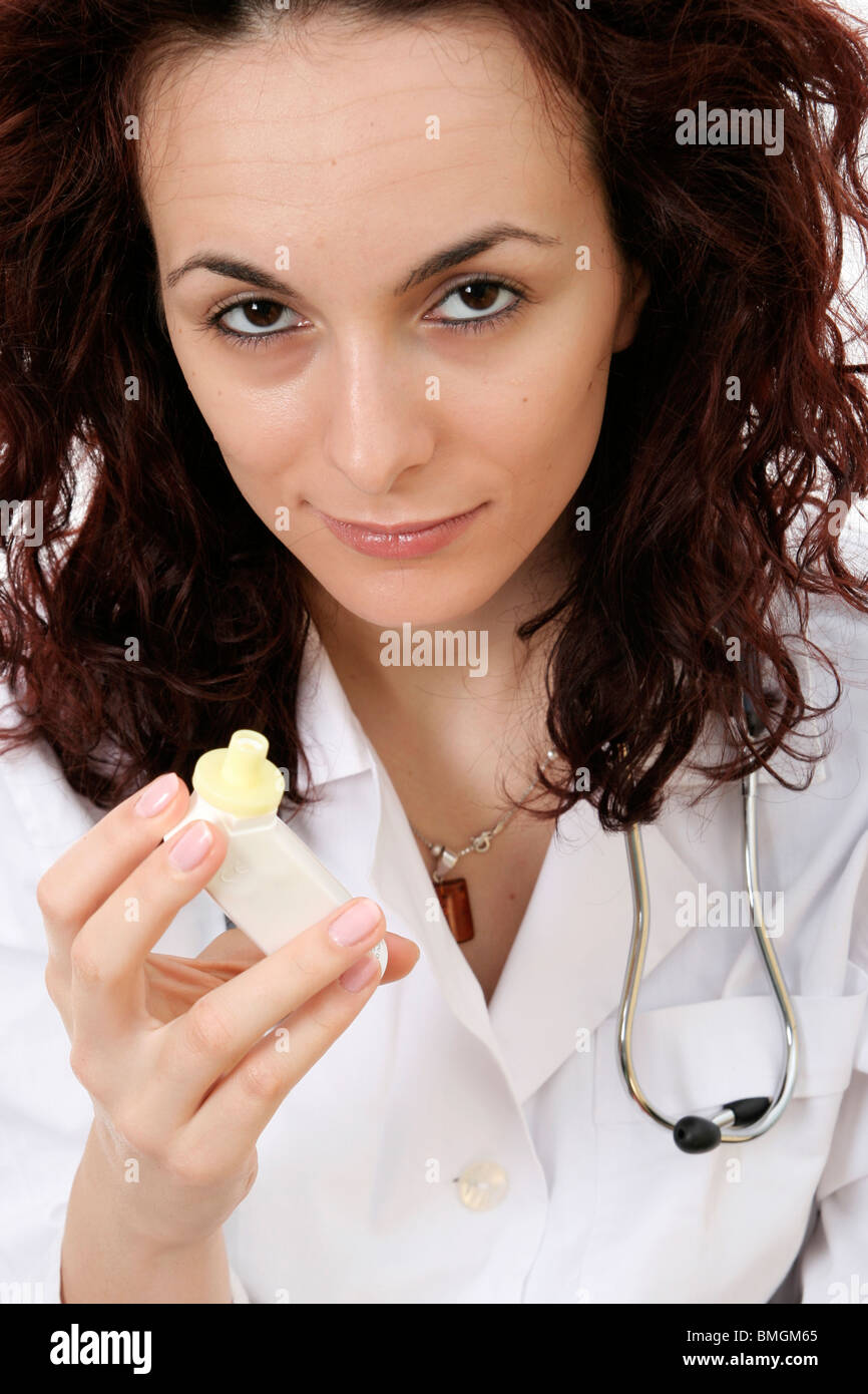 Close-up portrait of a young doctor Stock Photo - Alamy