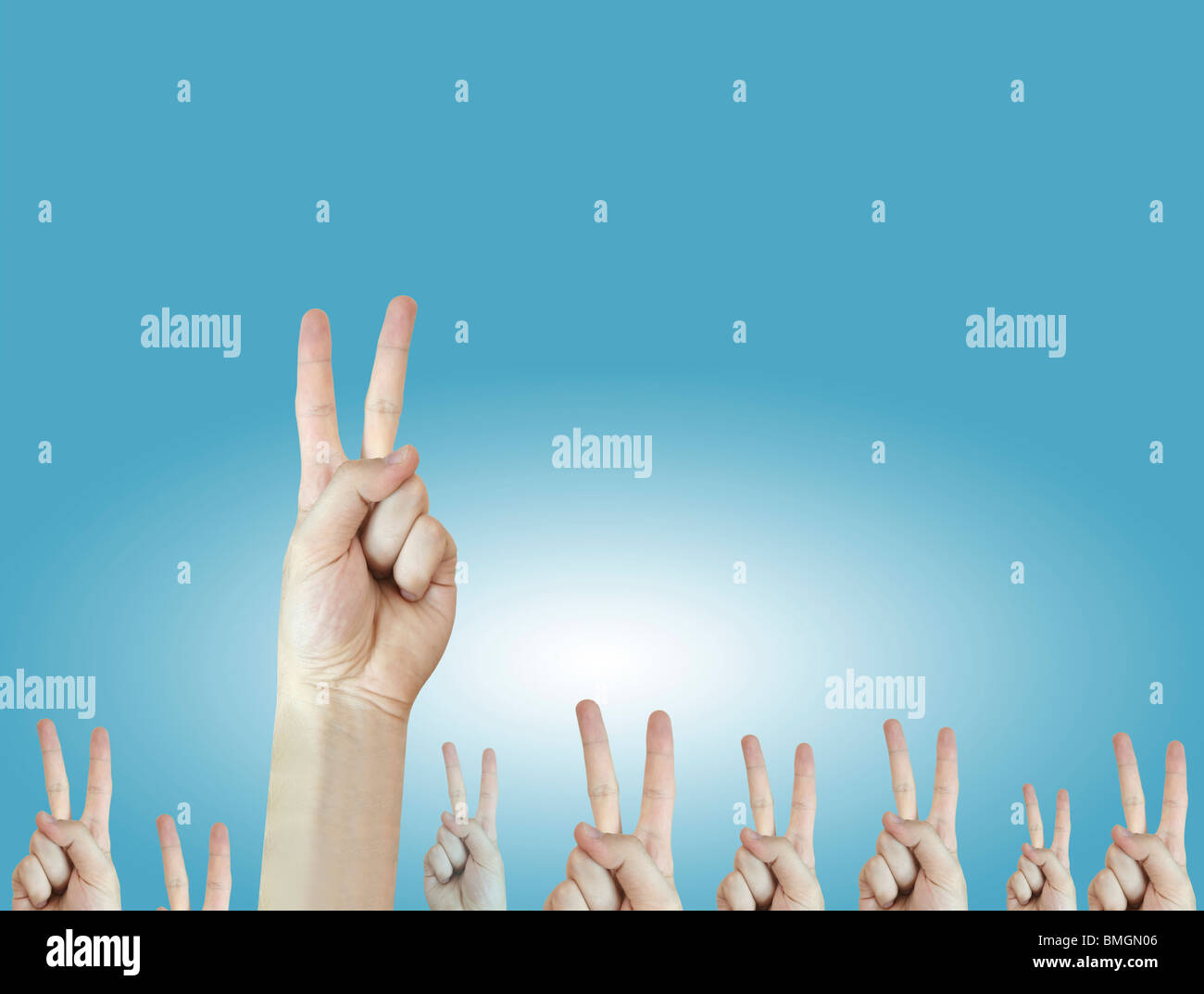 Hand sign. Answer concept. Good quality Stock Photo - Alamy