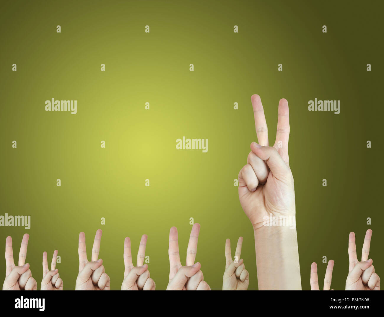 Hand sign. Answer concept. Good quality Stock Photo - Alamy